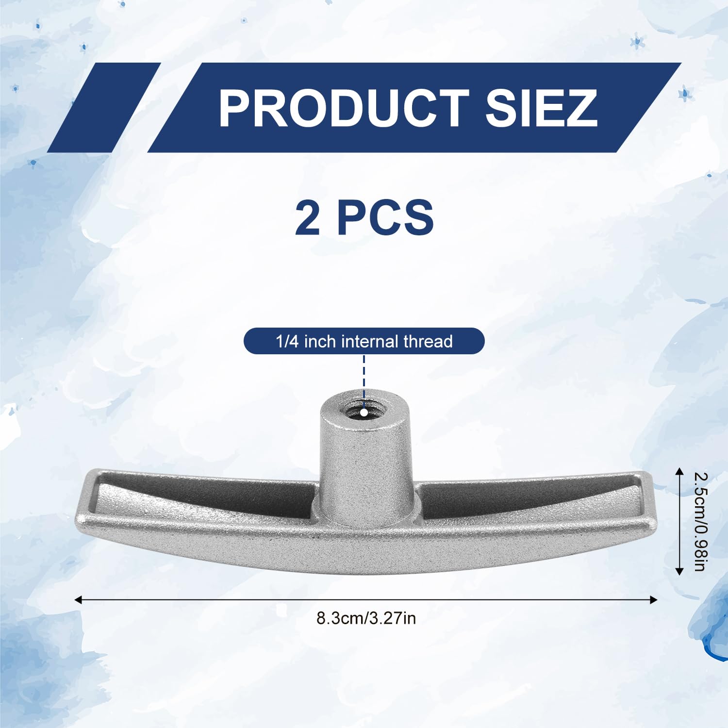 Snapklik.com : PEUTIER 2pcs RV Waste Valve Handle Replacement, Fits 1/2 ...