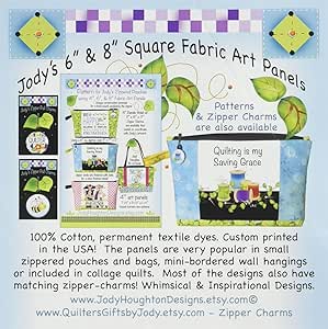 Amazon.com: Jody Houghton Designs Art 6in Corgi Pre-Printed Fabric ...