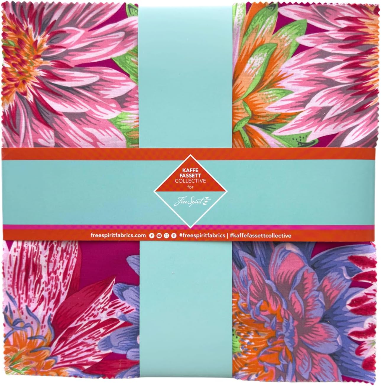 Amazon.com: Classics Plus Ruby 10 Inch Charm Pack (42 Pieces) by Kaffe Fassett Collective for ...