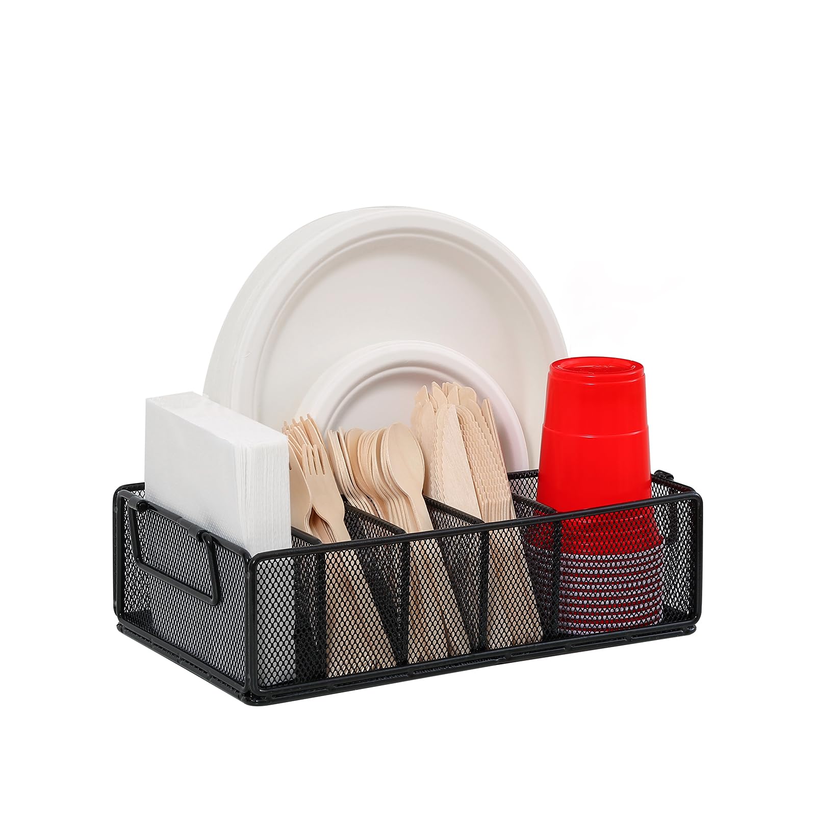 Amazon.com - Remittur Paper Plate Dispenser with Handle, Metal Paper ...