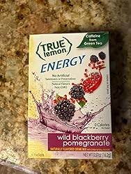 Amazon.com : True Lemon (Energy Drinks) Wild Cherry Cranberry & Wild Blackberry Pomegranate 2 ...
