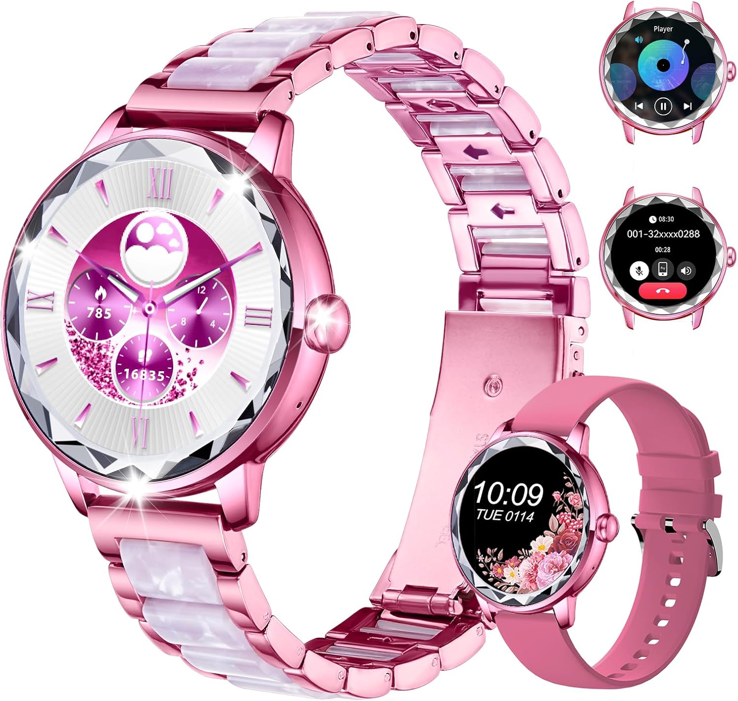 Amazon.com: Homailida Smart Watch for Women with Make/Answer Call, 1.2 ...