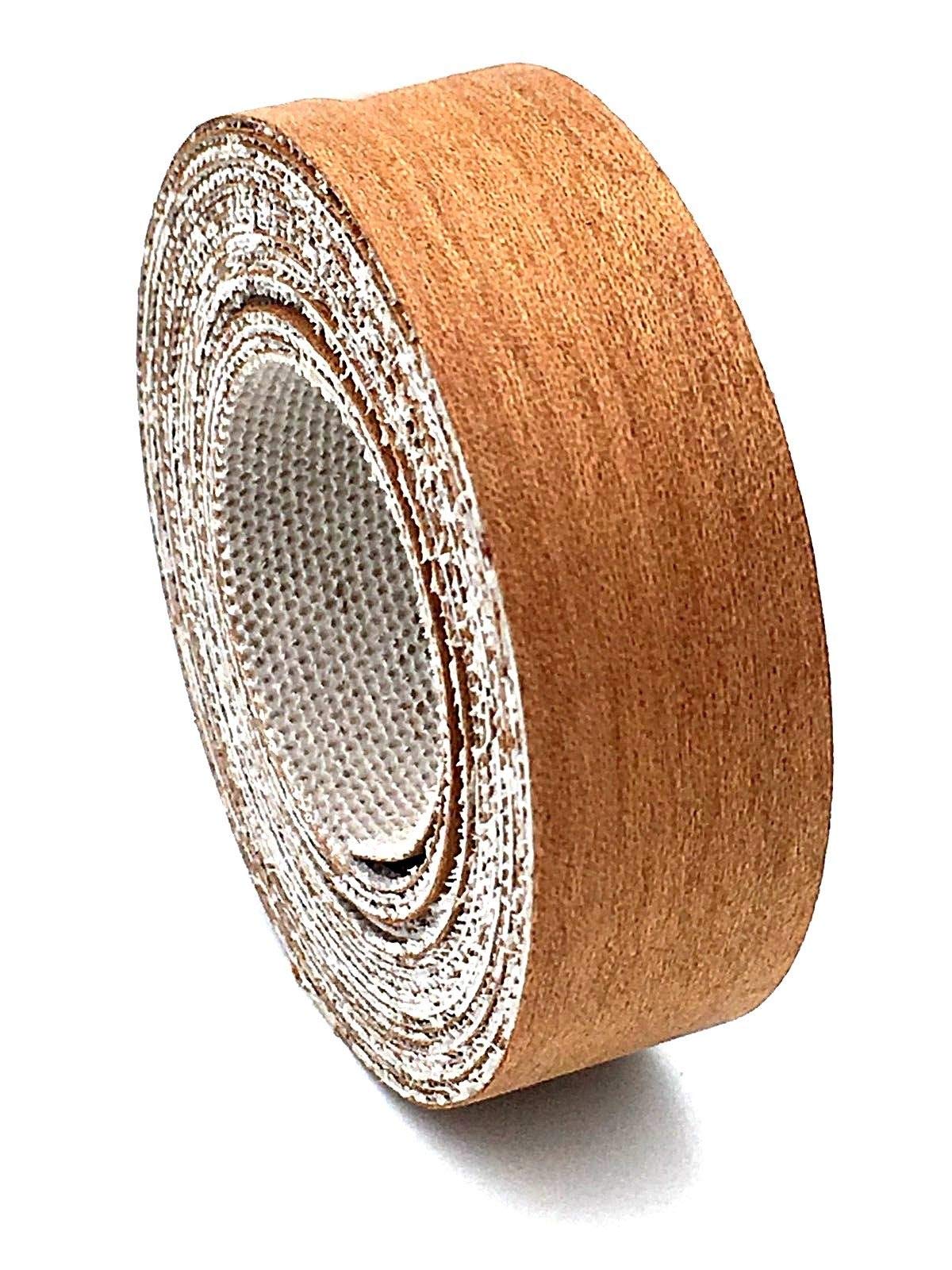 1 x Mahogany Wood Veneer Iron on Edging 19mm x 2½ Meter roll of pre ...