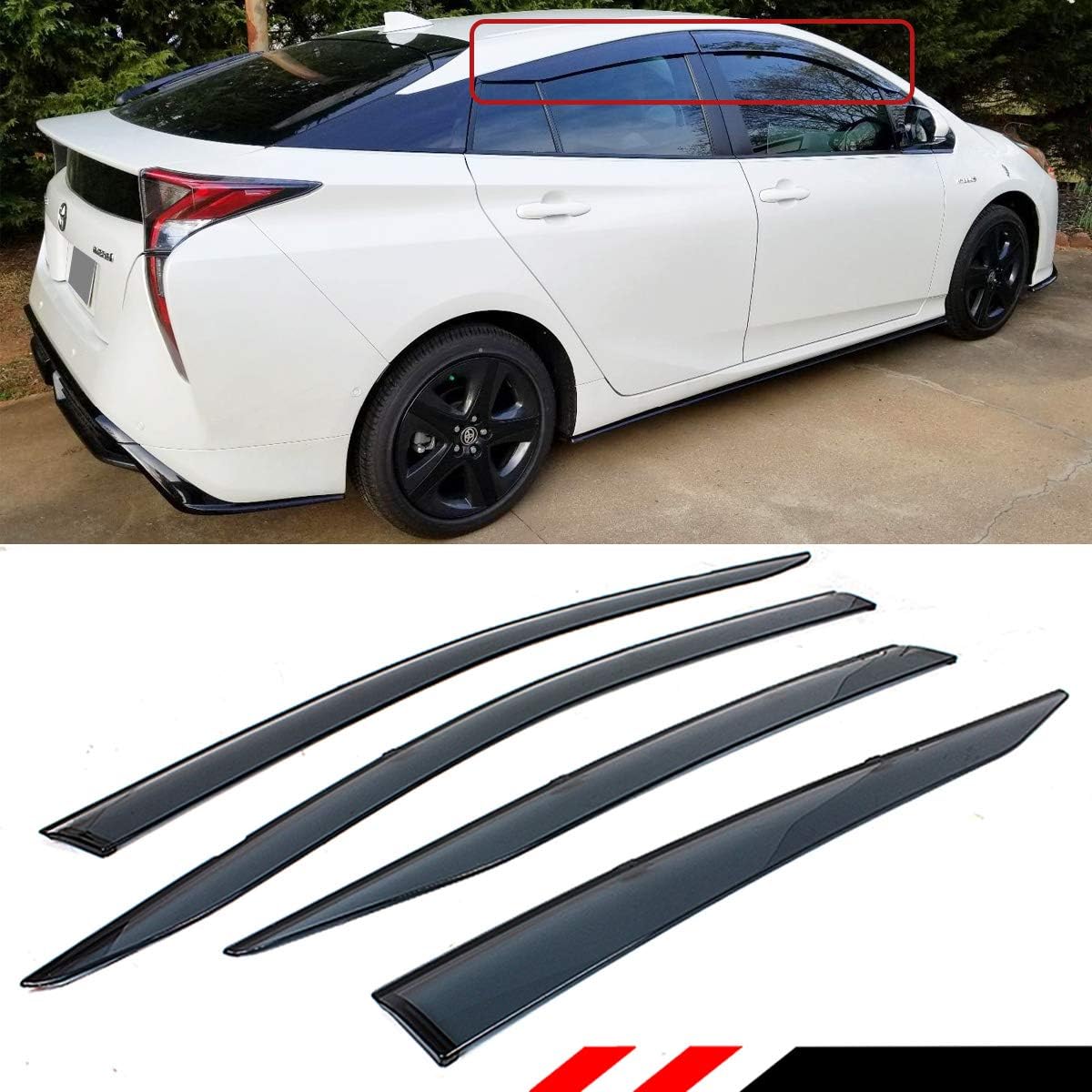 Amazon.com: VXMOTOR for 2011-2018 Toyota Prius V - (in-Channel) Window ...