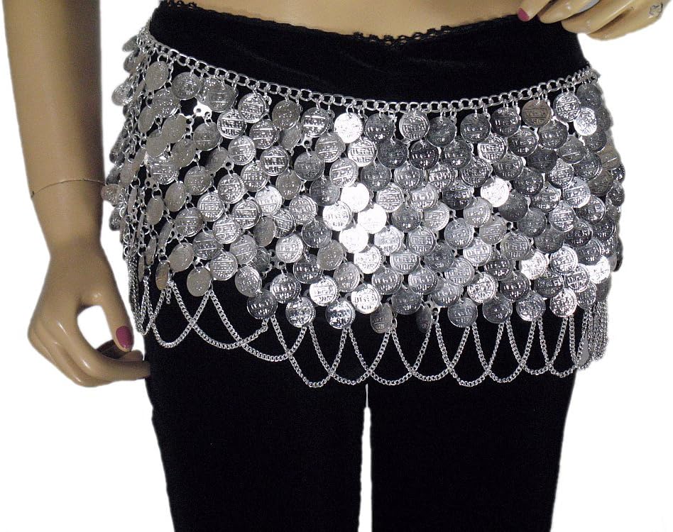 Tribal Gypsy Belly Dancing Belt Costume Coin Metal Stylish Dancer ...