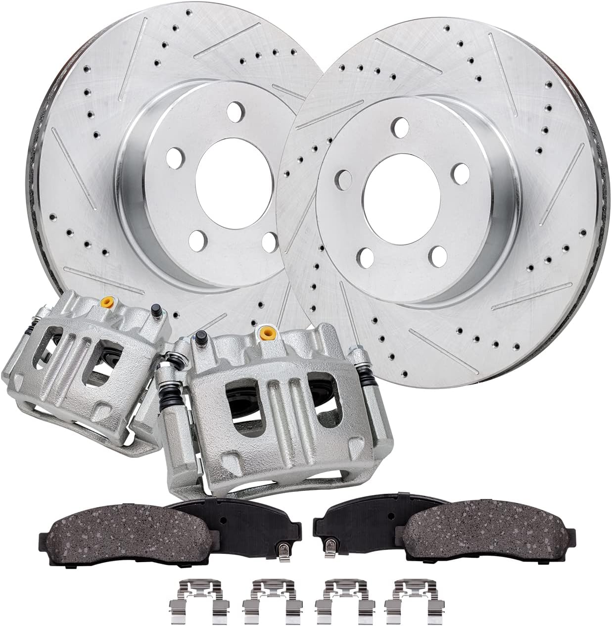 Amazon.com: Detroit Axle - 4WD Front Brake Kit for 2003-2011 Ford ...