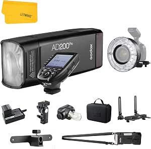 Amazon.com : Godox AD200Pro Pocket Flash, Portable Speedlite with 200Ws ...