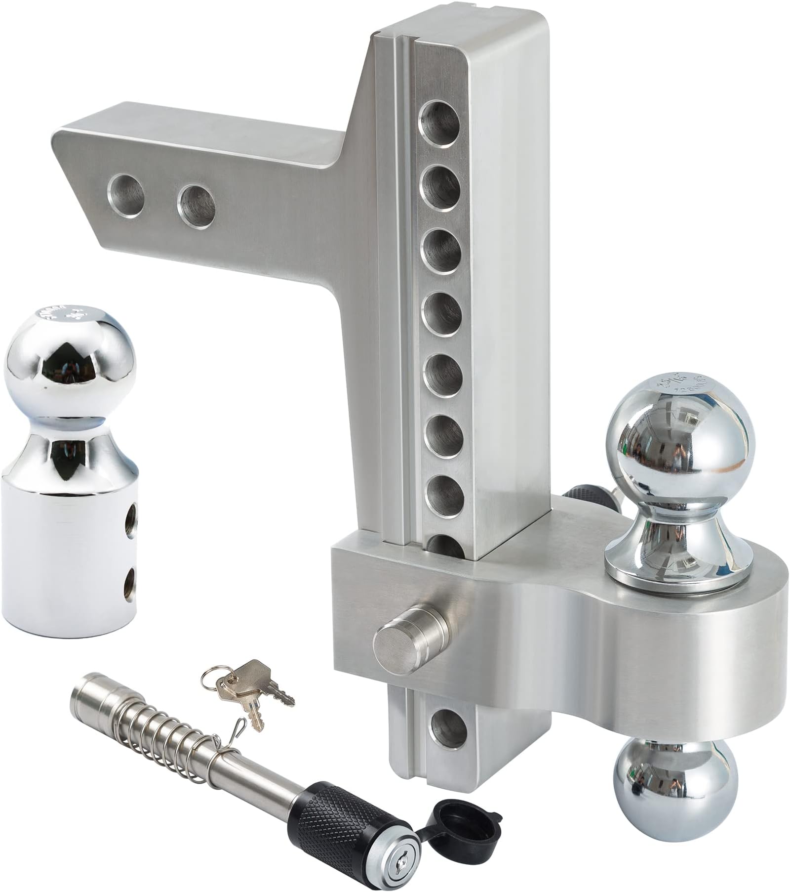 Amazon.com: Traworvel Adjustable Trailer Hitch Aluminum 10 Inch Trailer ...