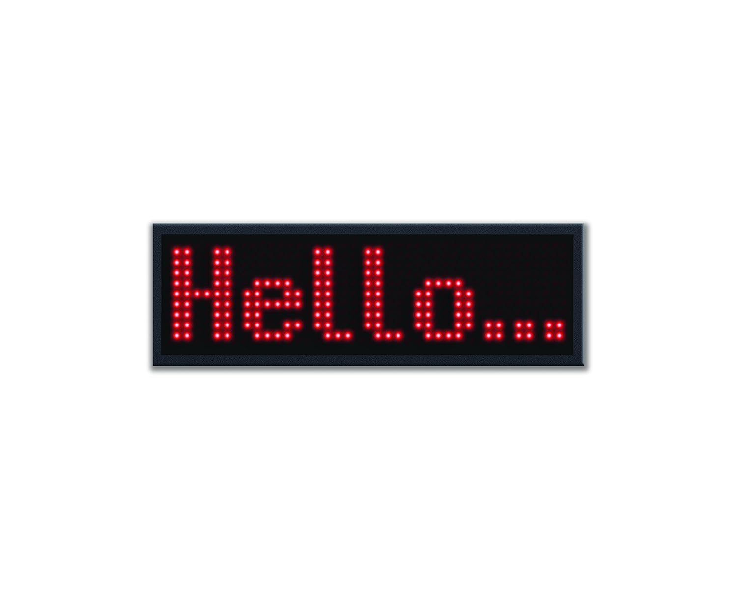 ION Smart Badge | Bluetooth Programmable Scrolling Badge with Bright ...