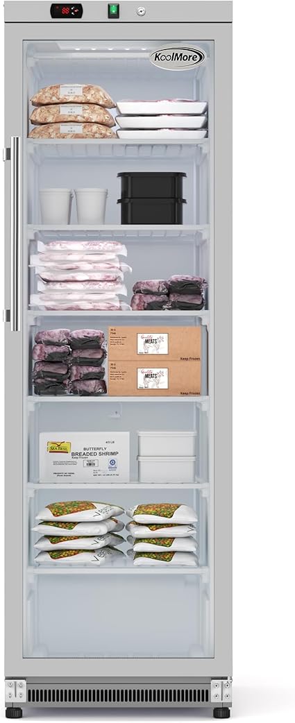 Amazon.com: KoolMore KM-MFD-12GSG 12 Cu. ft. Commercial Freezer with ...