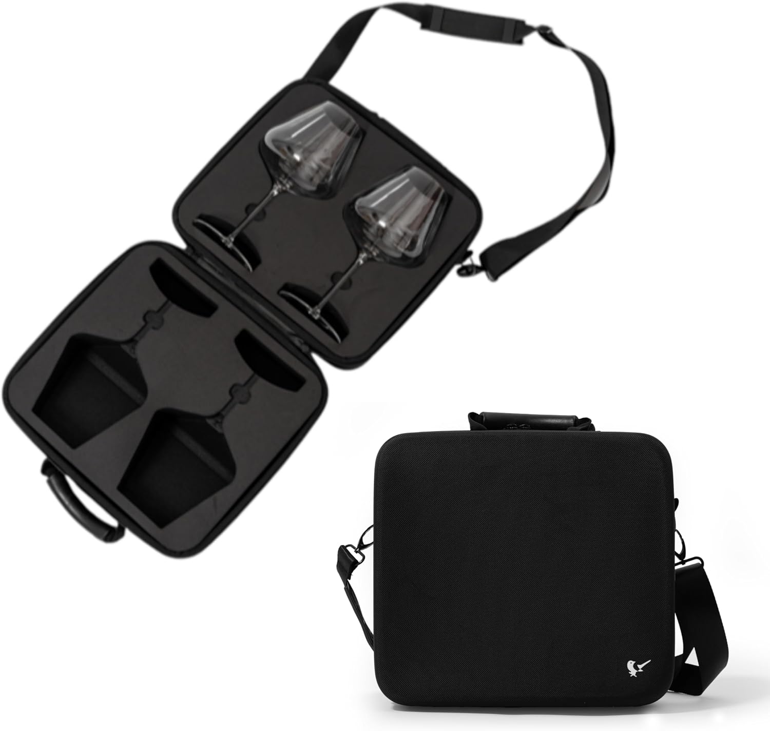 Amazon.com: VINOPIE Durable Wine Glass Carrying Case Carrier Holder ...