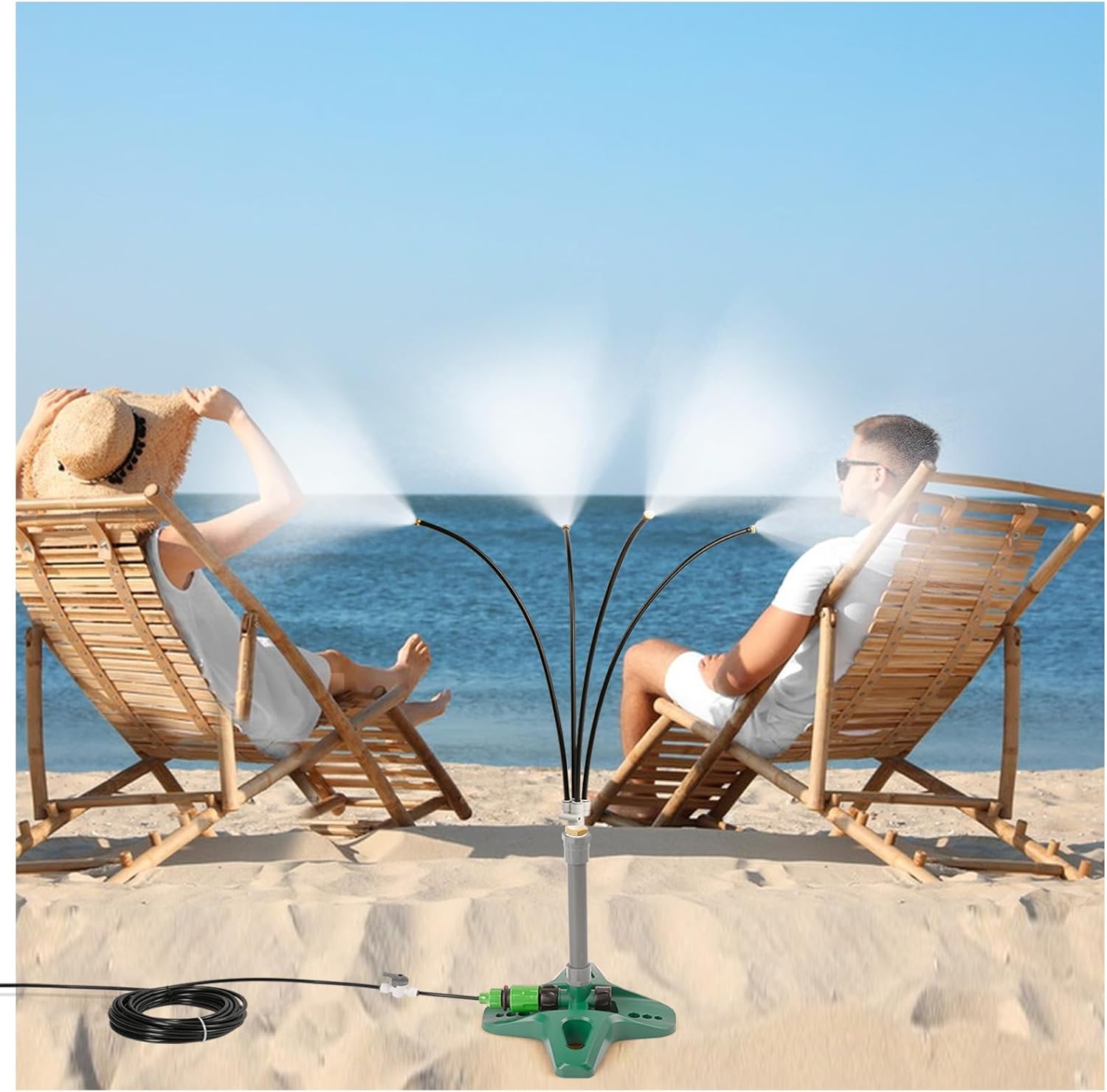 Amazon.com: Moukiween Stand Misters for Outside Patio with Adjustable ...
