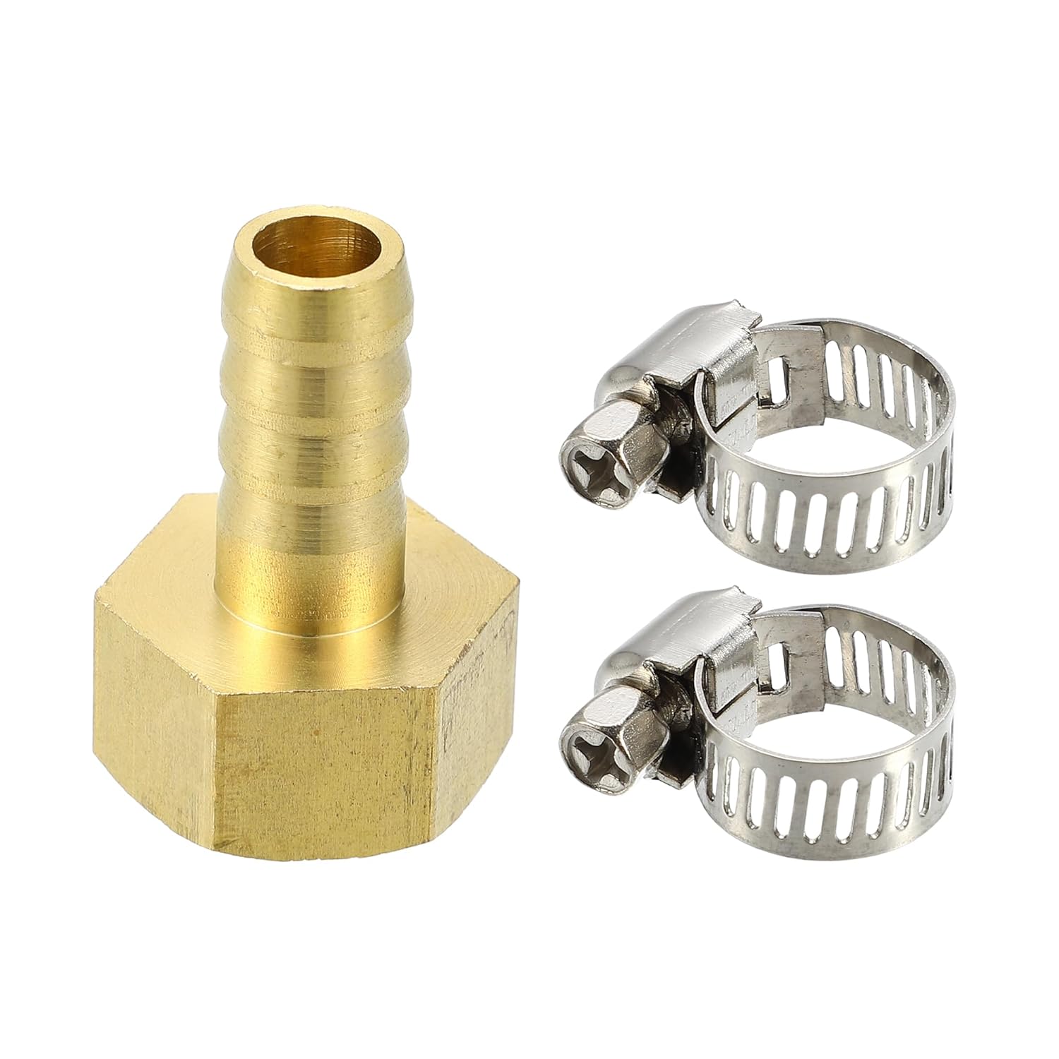X AUTOHAUX 1pcs 1/2" Barb x 1/2" NPT Female Brass Fitting Hose Barb ...
