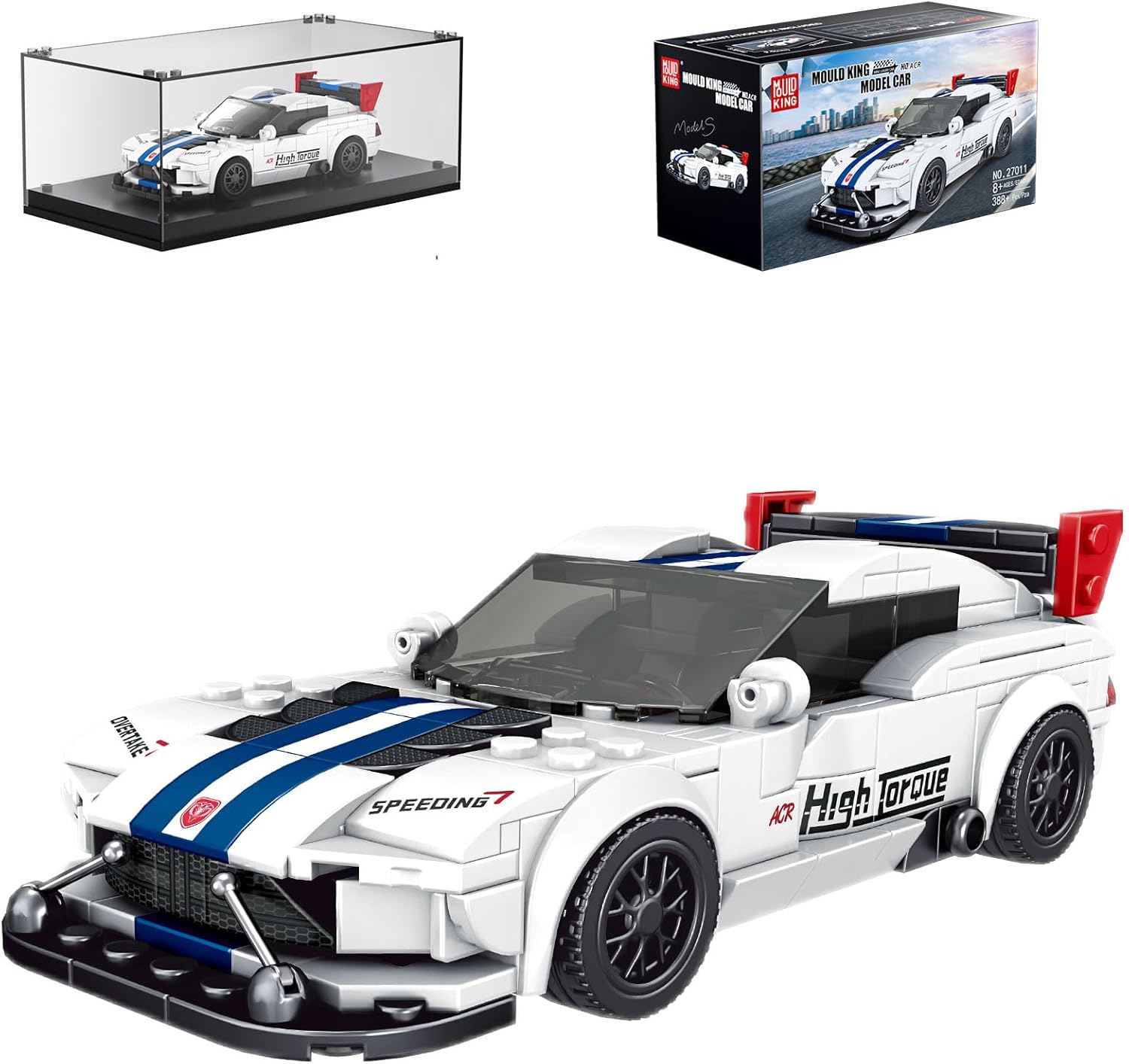 Mould King Speed Champions Sports Car Building Set - Dodge Viper Model ...
