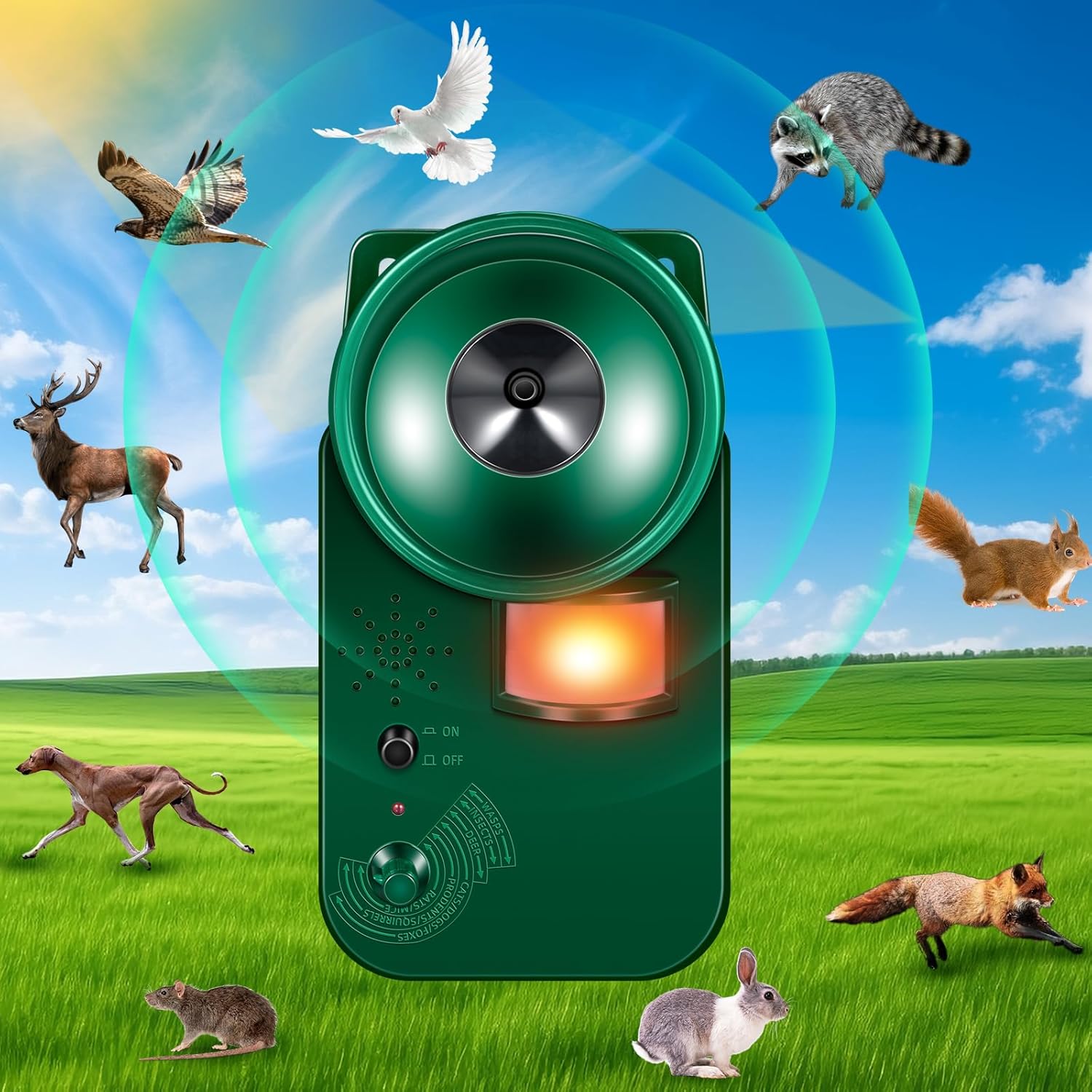 Amazon.com: Bird Deterrents for Outside Ultrasonic Bird Repellent ...