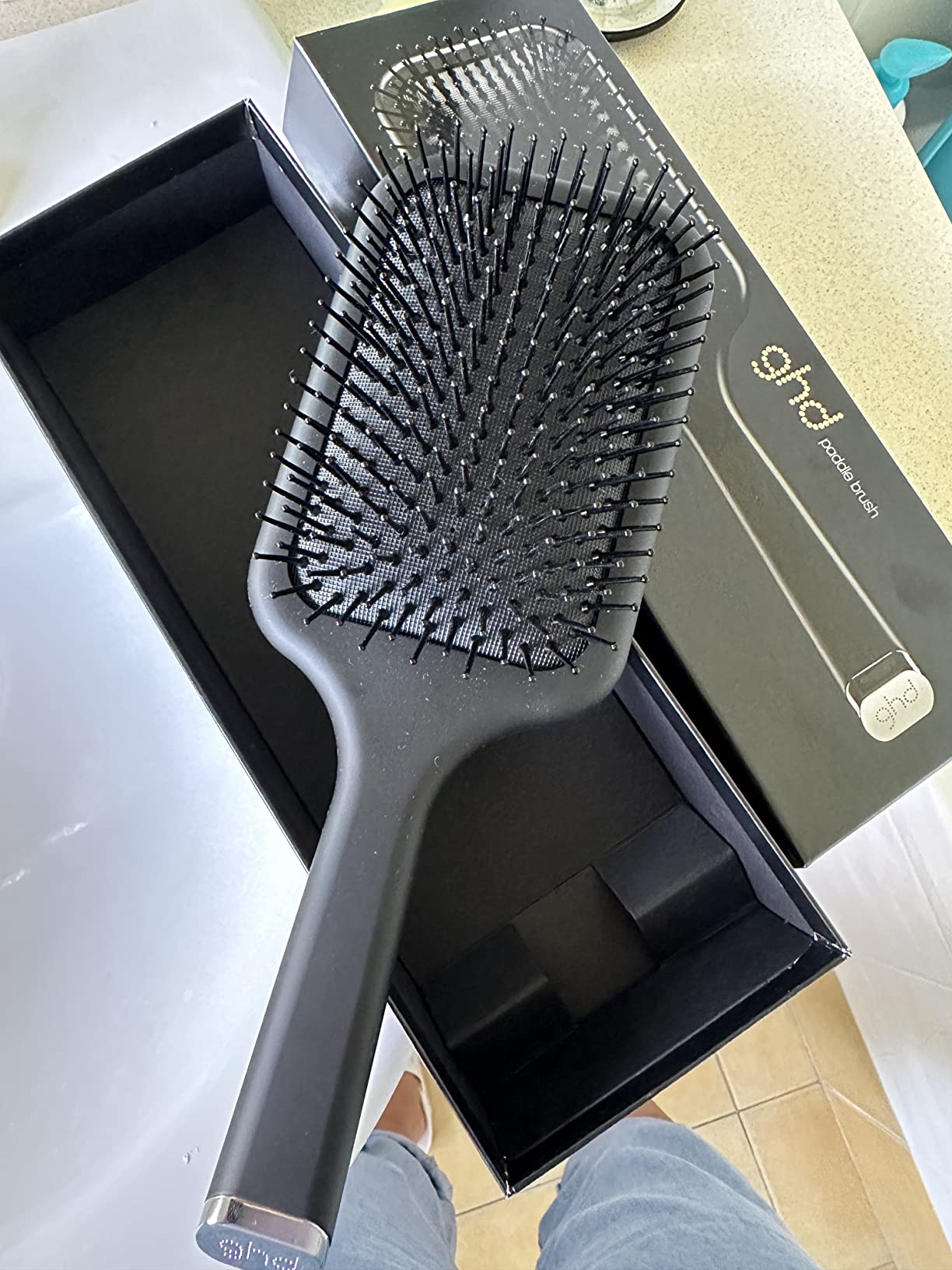 ghd The All-Rounder - Paddle brush, Hair brush, For Smoother, Faster ...