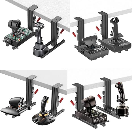 Universal 2 set Joystick Desk Mount, Hotas Mount for Flight Sim Game ...