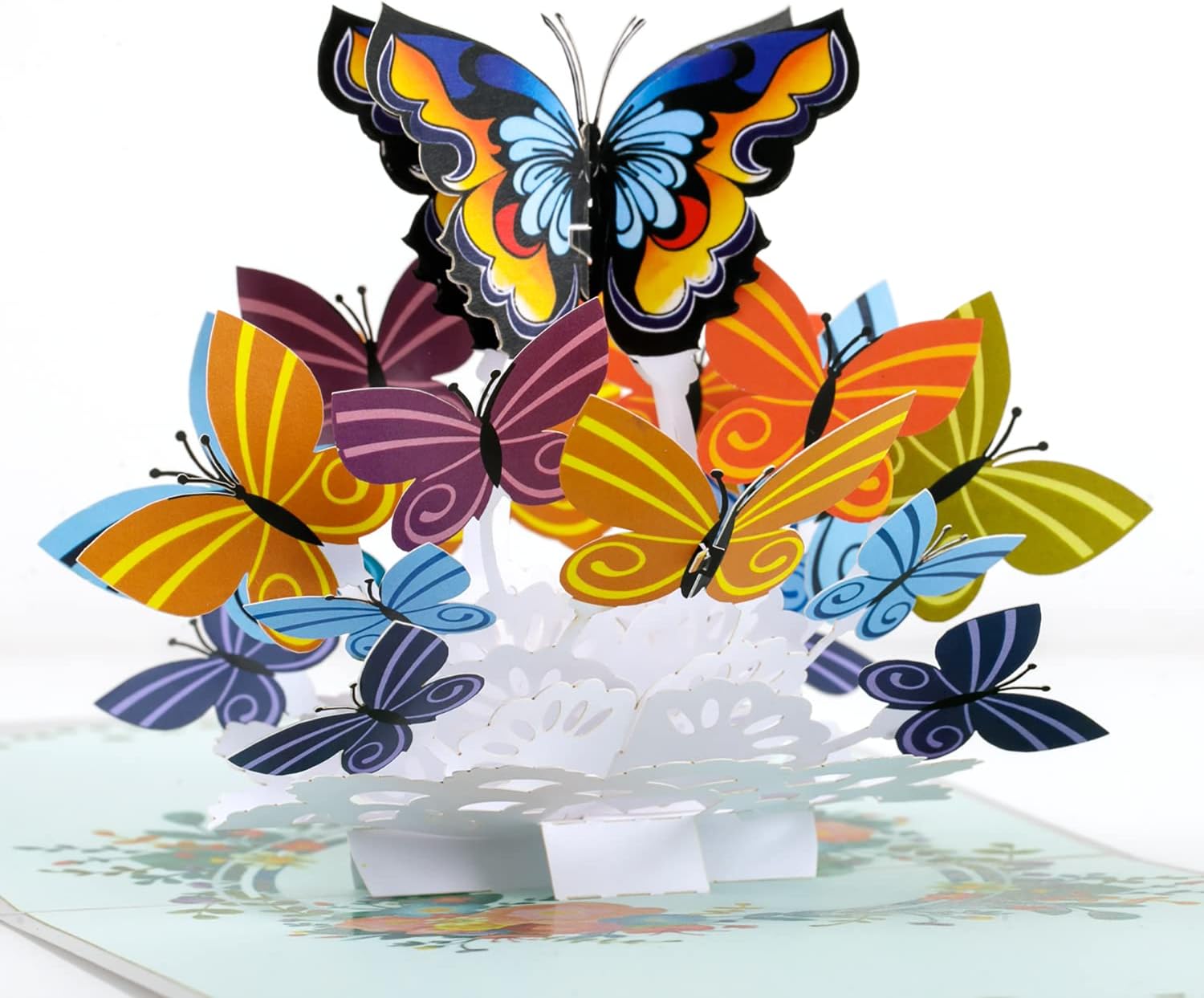 HAPPY GIFTERS Butterfly Pop Up Card - Appreciation Gifts 3D Greeting ...