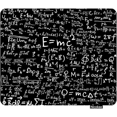 Amazon.com : Amcove Cute Rectangle Mouse Pad Custom, Mathematics ...
