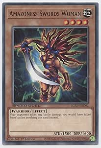 Amazon.com: Amazoness Swords Woman - SGX3-END02 - Common - 1st Edition : Toys & Games