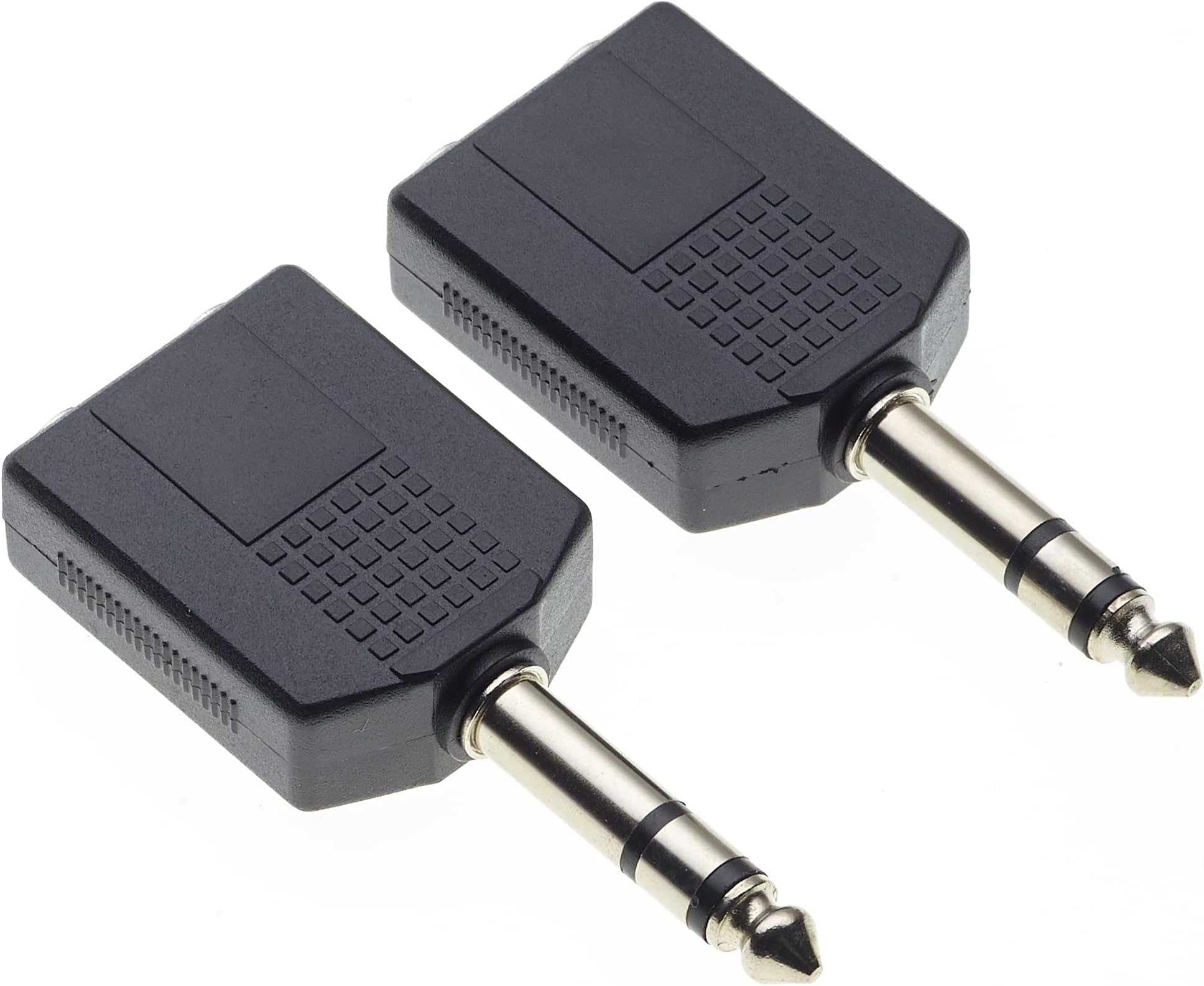 Keple 6.35mm Stereo Jack Plug to 2 x 6.35mm Stereo Socket Splitter ...