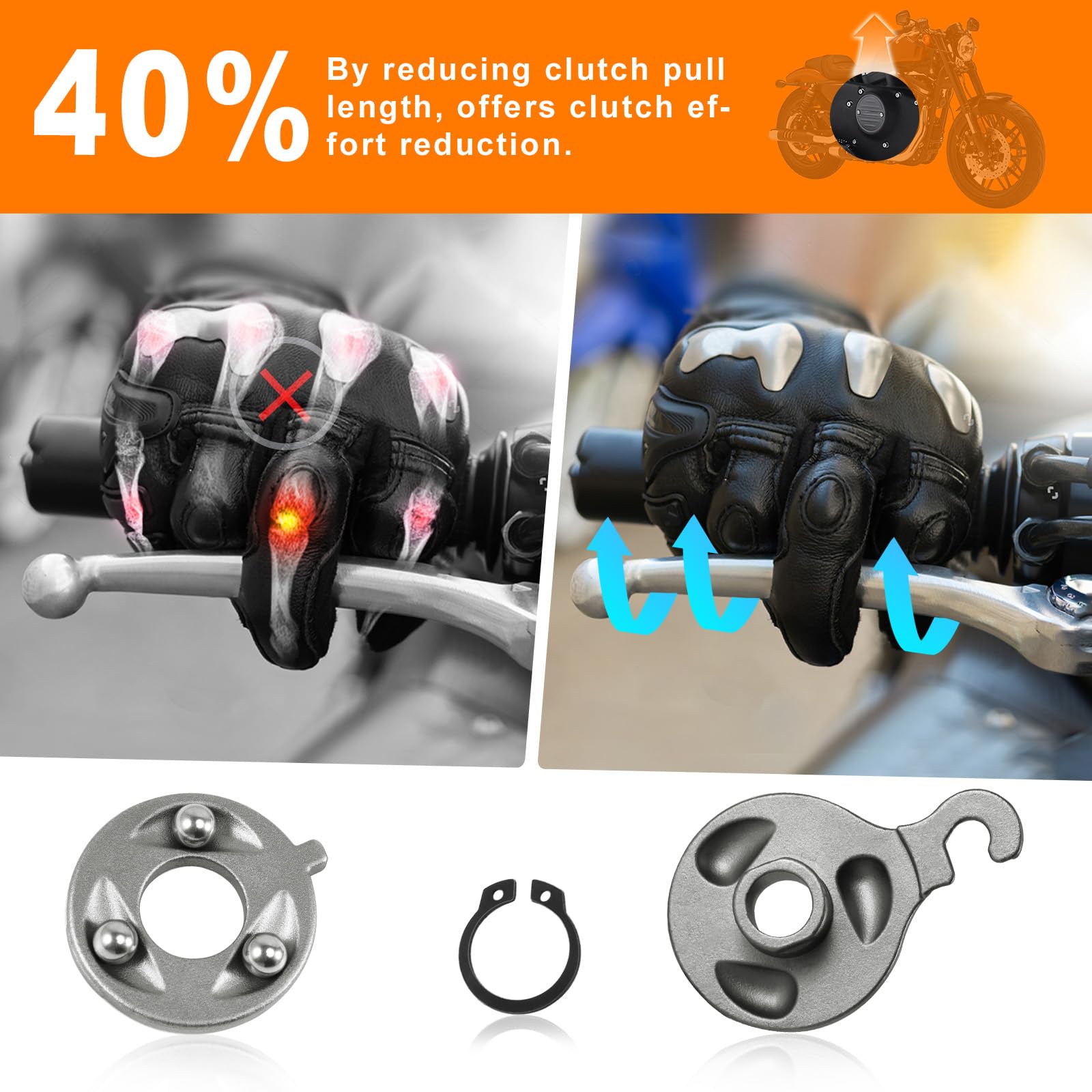 Snapklik.com : Eumti Motorcycle Sportster Power Clutch Release Ramp ...