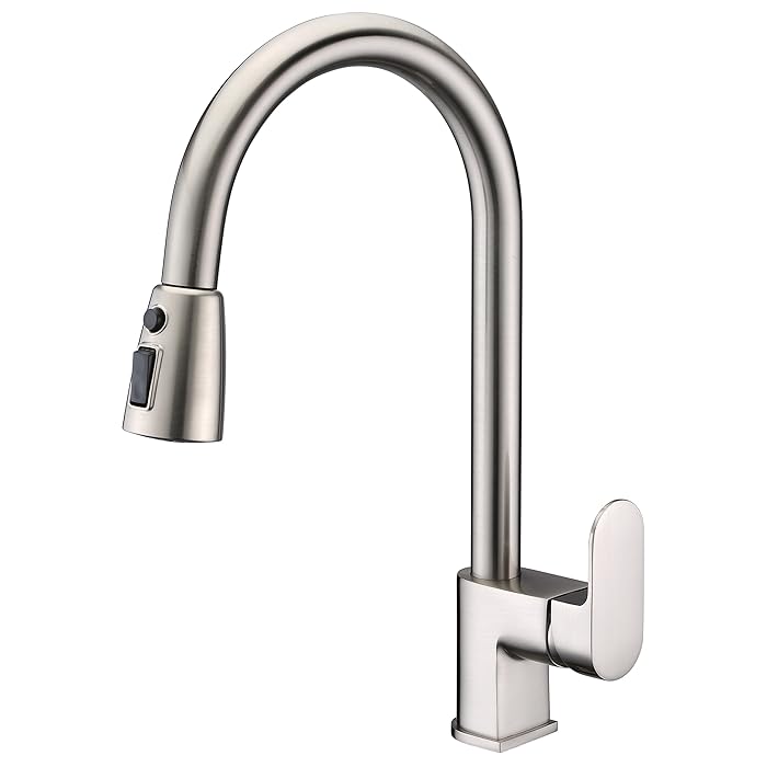 Buy Kitchen Faucet, Wenken Lead Free Brass Kitchen Faucet, Pre-rinse ...