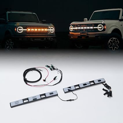 Putco Luminix LED Grille Emblem, Fits 2021-2027 Ford Bronco, w/Front ...
