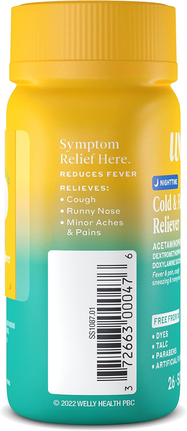 Welly Remedies | OTC Nighttime Cold & Flu Reliever | Pain/Fever Reducer ...