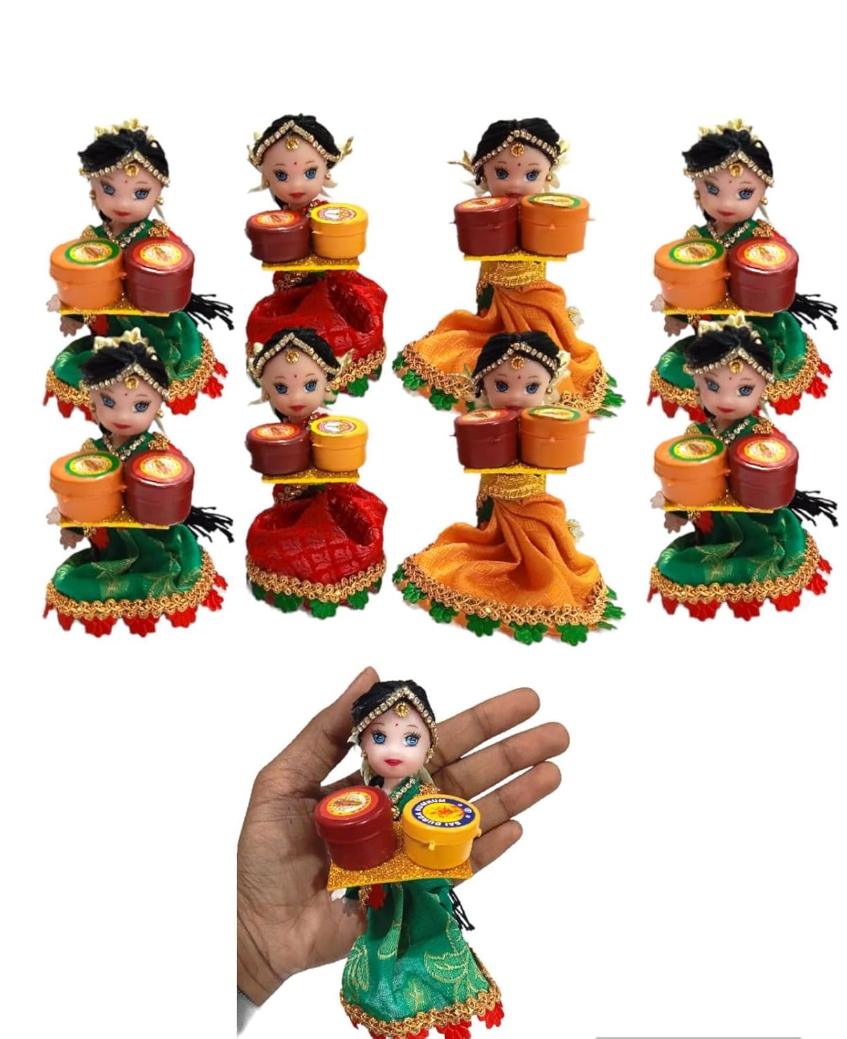 Latest Traditional Indian Dolls for Return Gifts(5 inches)(5 pcs)(A1 ...