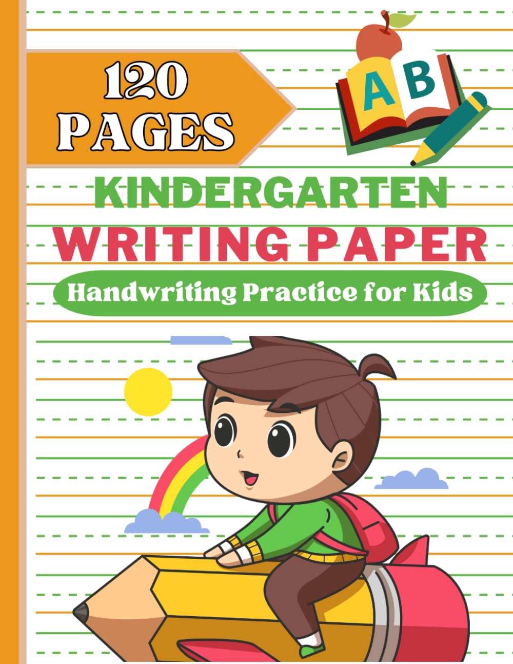 Amazon.com: Kindergarten Writing Paper Handwriting Practice for Kids ...