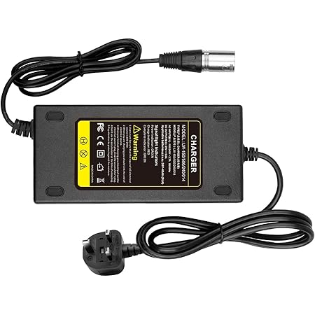 LabTEC 42V 36V 2A Mobility Scooter Battery Charge E-bike Charger for 36V Battery with 3pin XLR ...