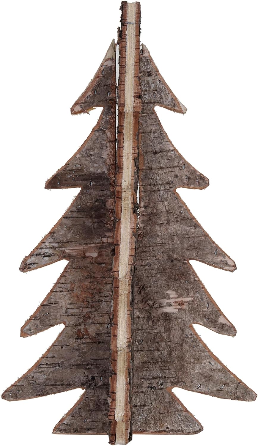 Amazon.com: Creative Co-Op Tall Interlocking Birch Bark Tree Decor ...