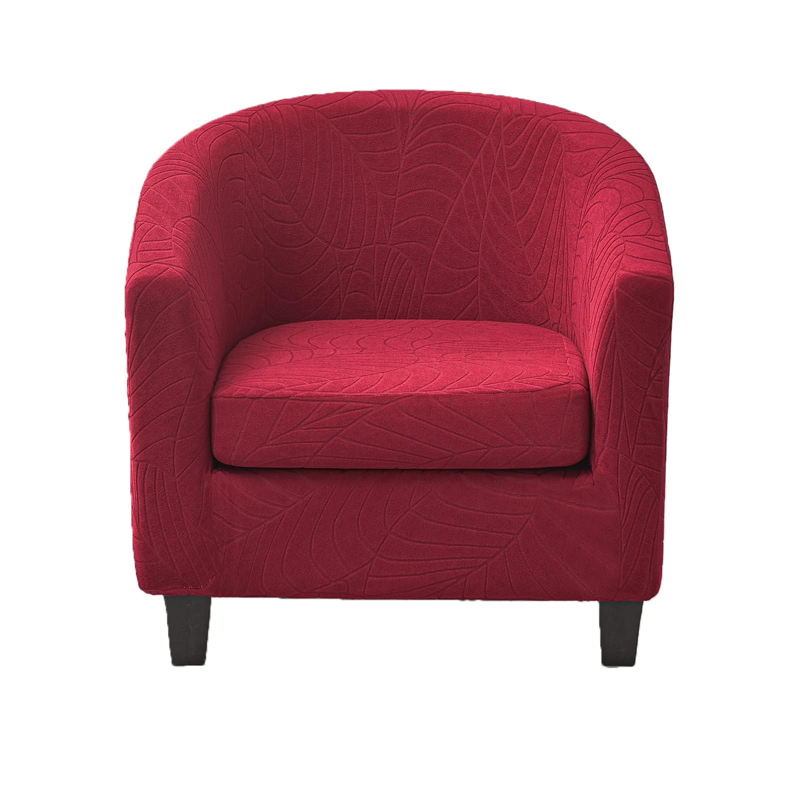 Amazon.com: CRFATOP 2 Piece Club Chair Slipcover Stretch Barrel Chair ...
