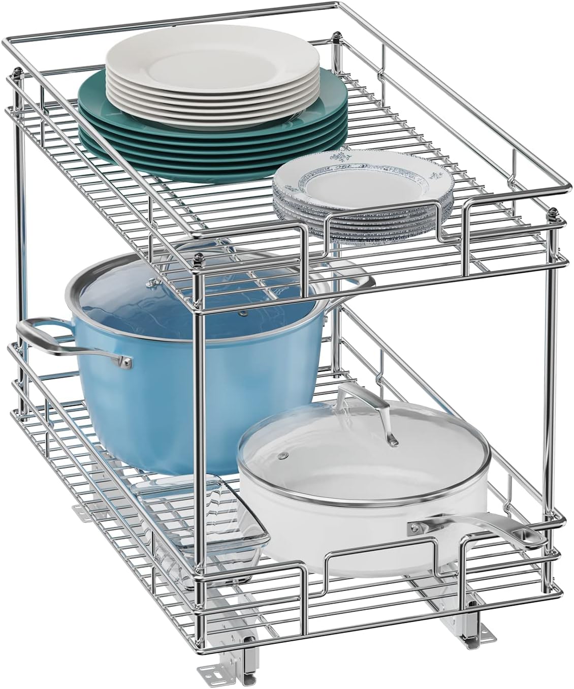 Amazon.com: LOVMOR Pull Out Cabinet Organizer and Storage (11" W x 21 ...