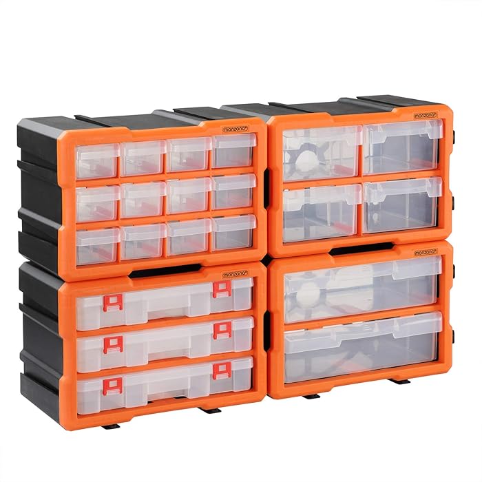 Buy Monzana Storage Organiser Small Parts Compartment Case Stackable ...