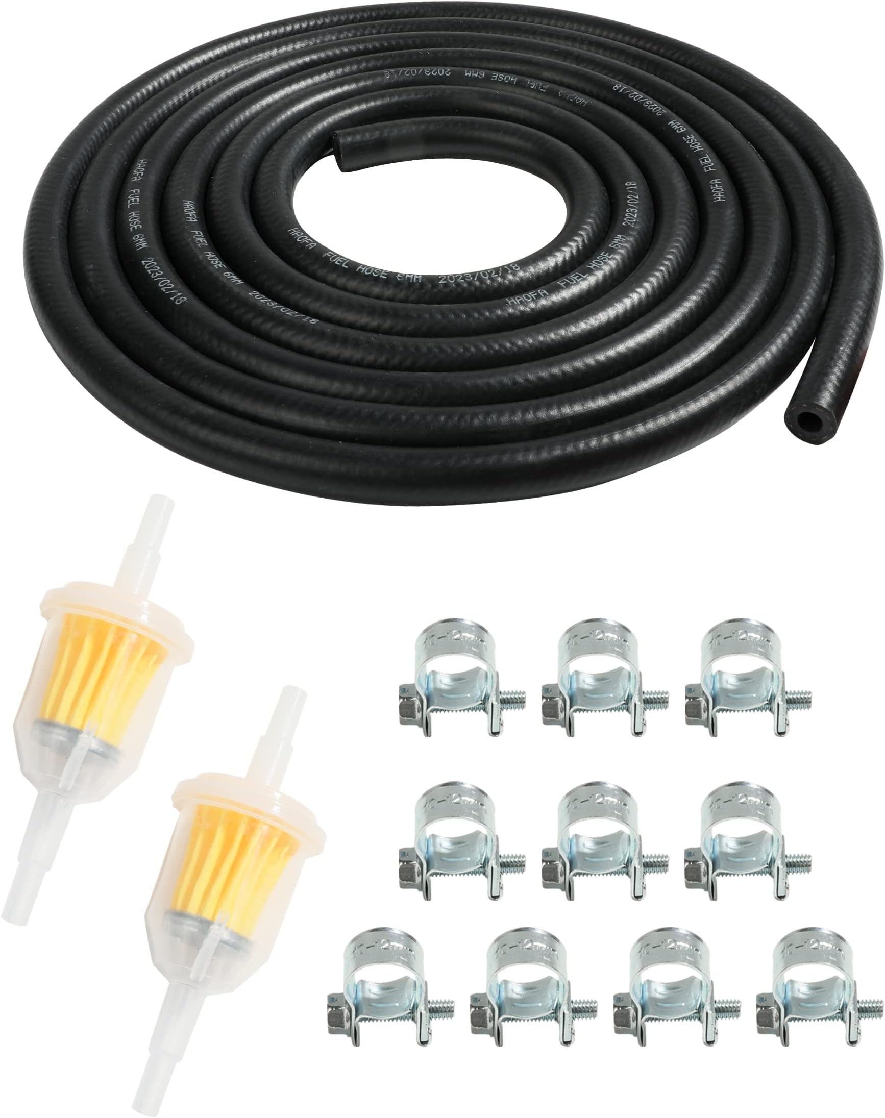 Amazon.com: ESEWALAS 1/4" 5/16" Inch ID Fuel Line Kits,include 6Ft Fuel ...