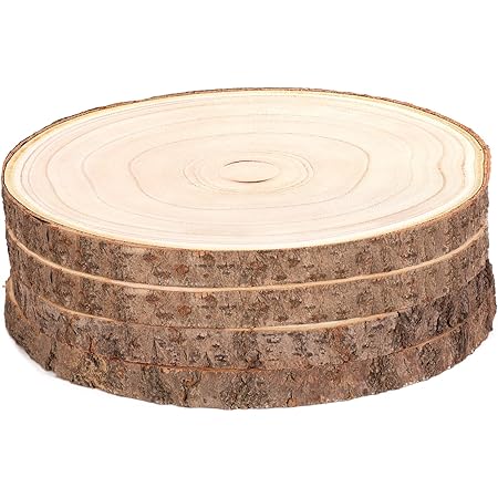 Amazon.com: Caydo 4 Pieces 12-13 Inch Wood Slices, Wood Slices for ...