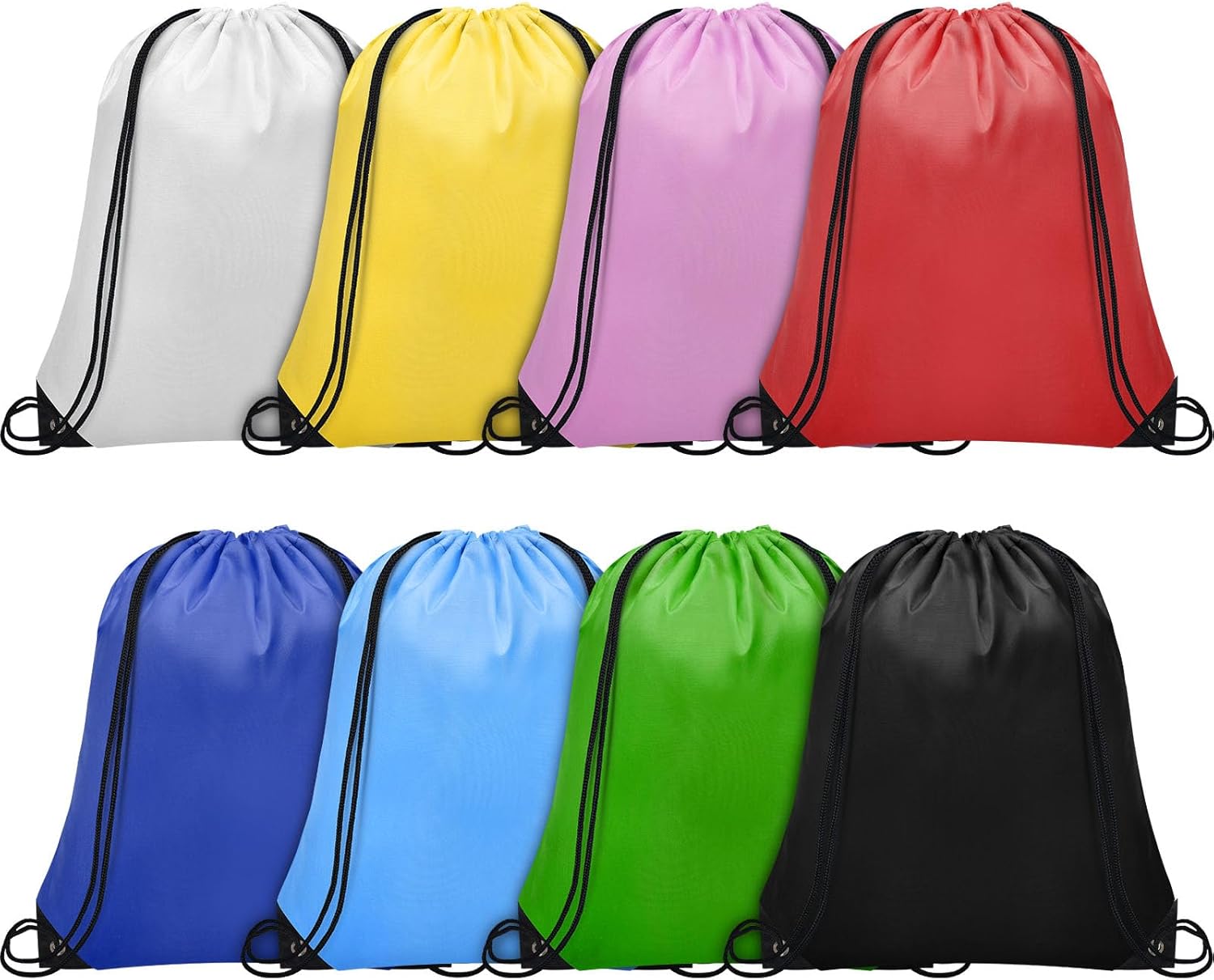 Amazon.com | Grneric 8Pcs Drawstring Bags Bulk Cinch Bag, Polyester ...