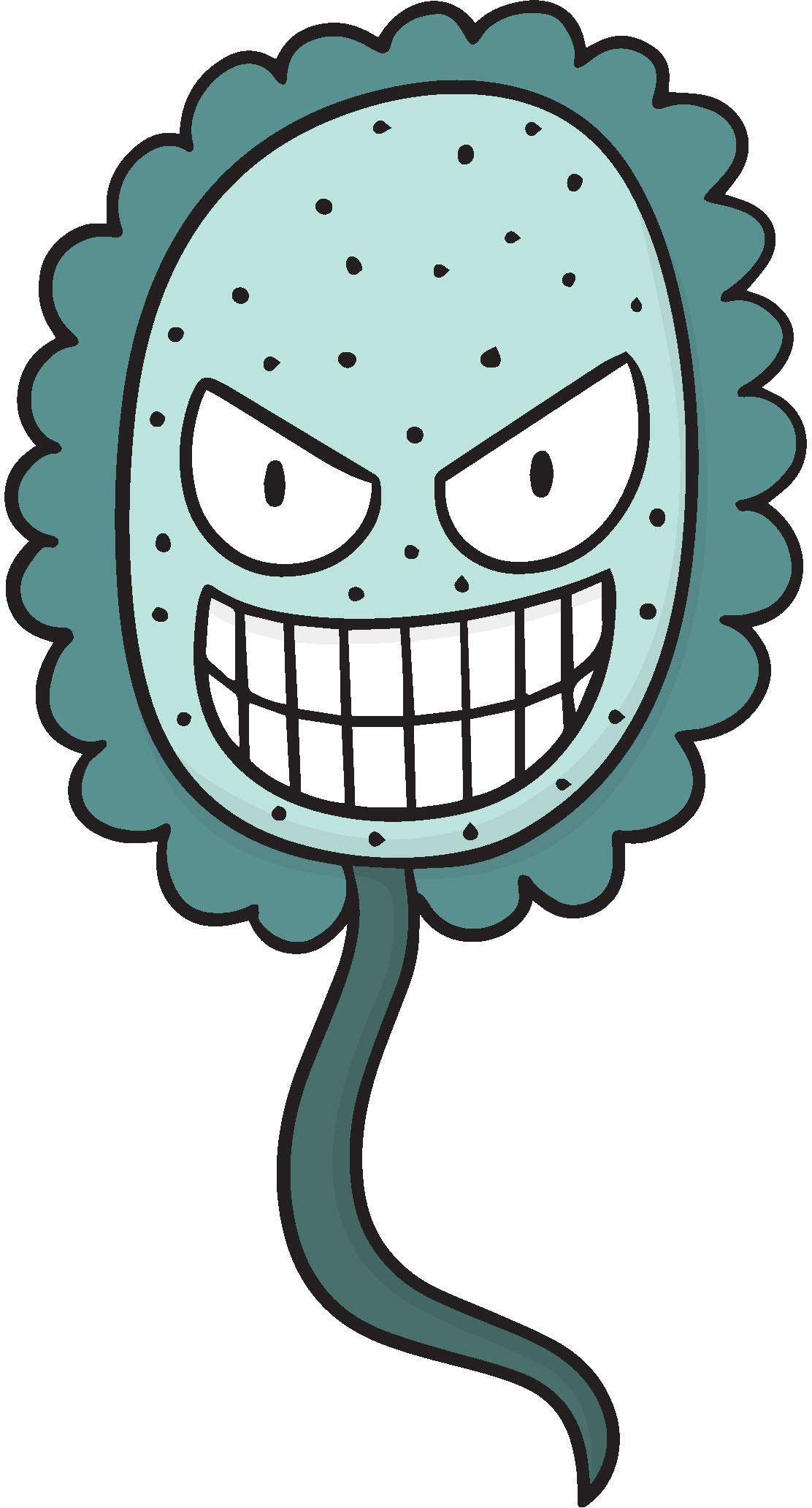 Evil Germ Cartoon