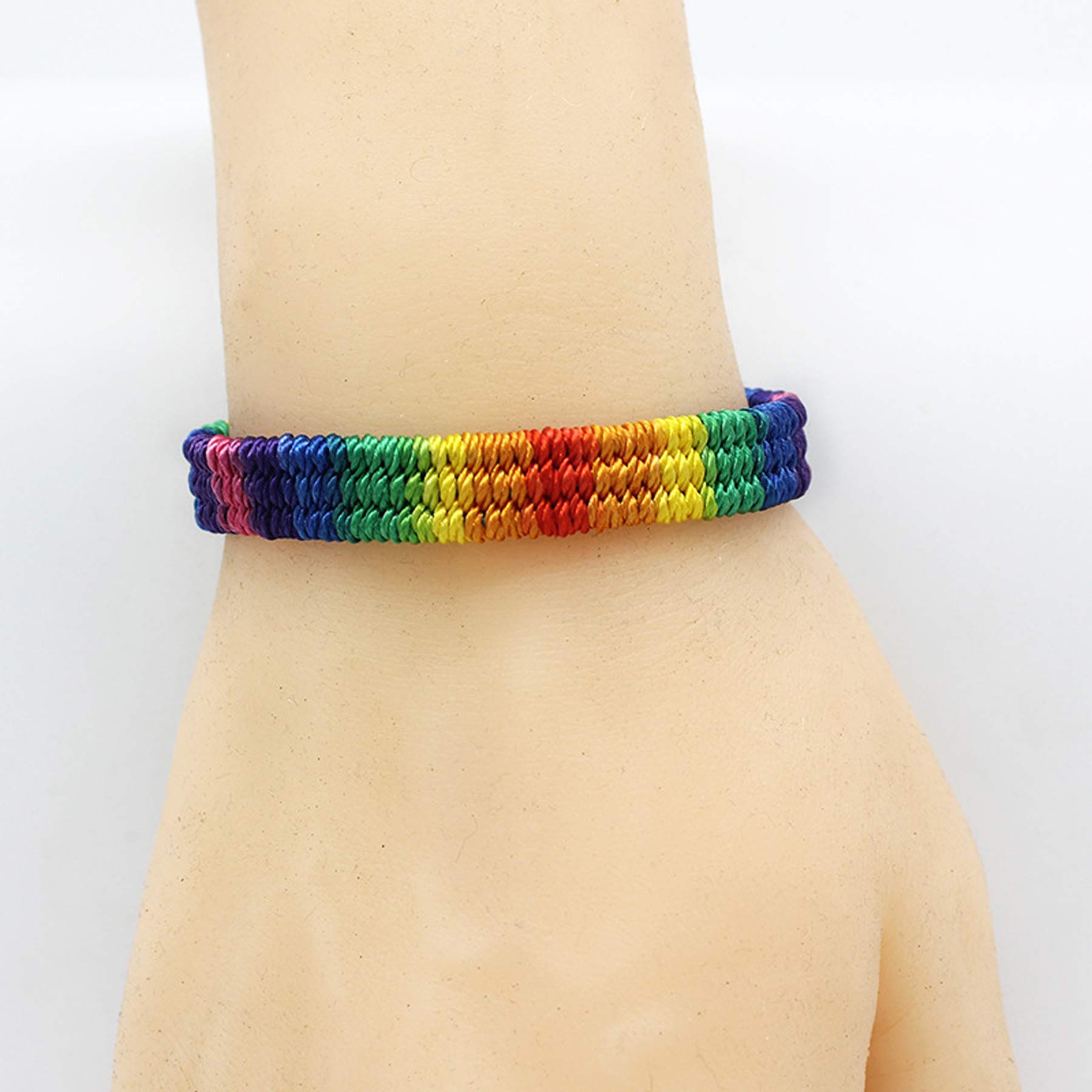Snapklik.com : Rainbow LGBT Pride Bracelet Handmade Braided Friendship ...