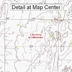 Amazon.com : USGS Topographic Quadrangle Map - Lake Henry, Minnesota ...