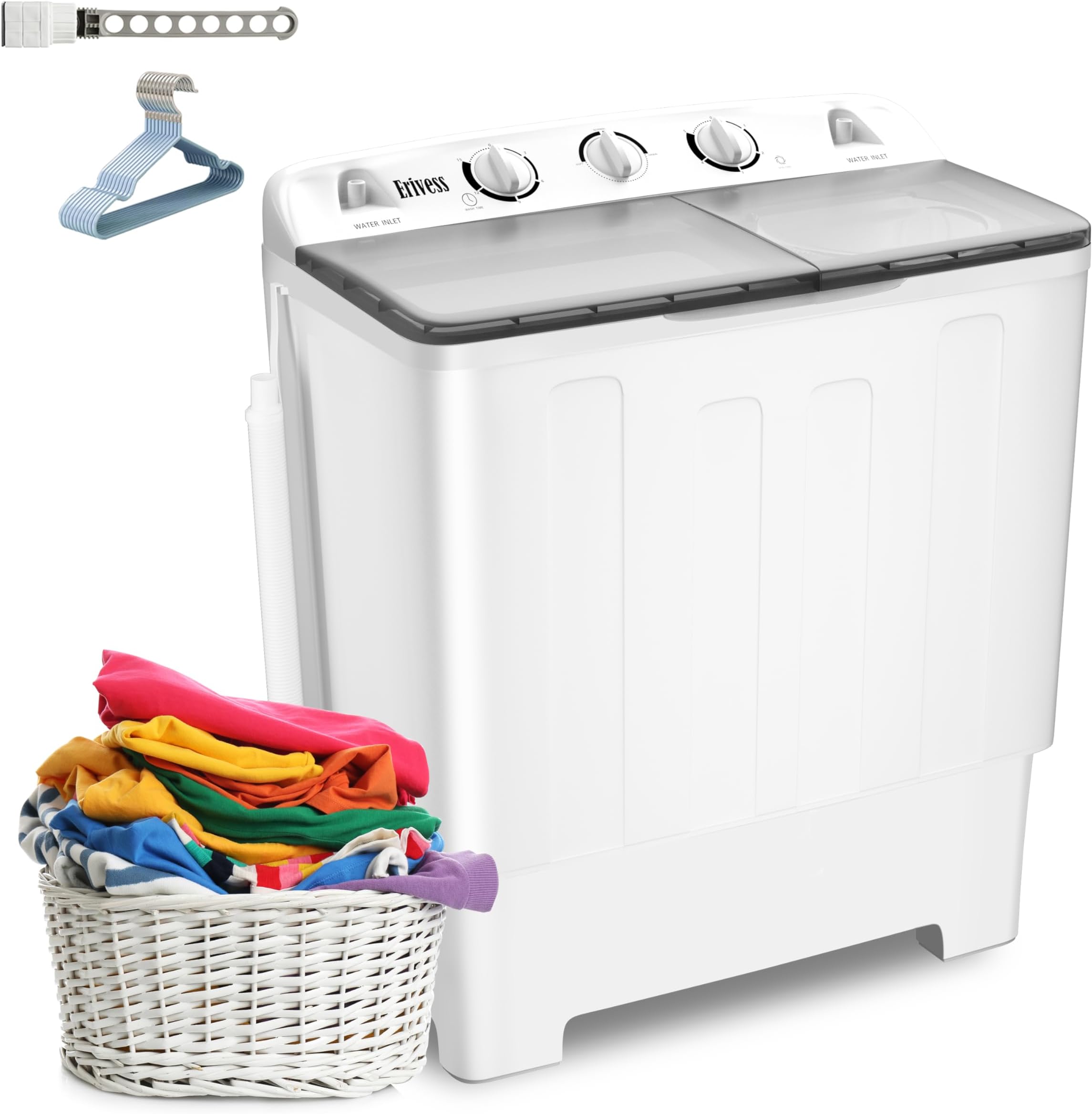 Amazon.com: Nictemaw Portable Washing Machine, 30Lbs Compact Washing ...