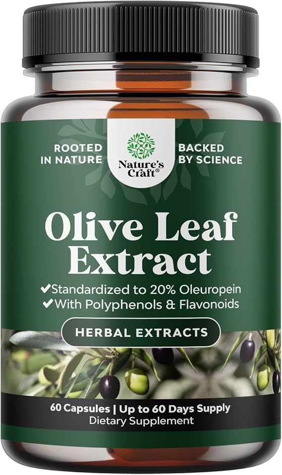 Amazon.com: Potent Olive Leaf Extract Capsules - High Strength ...
