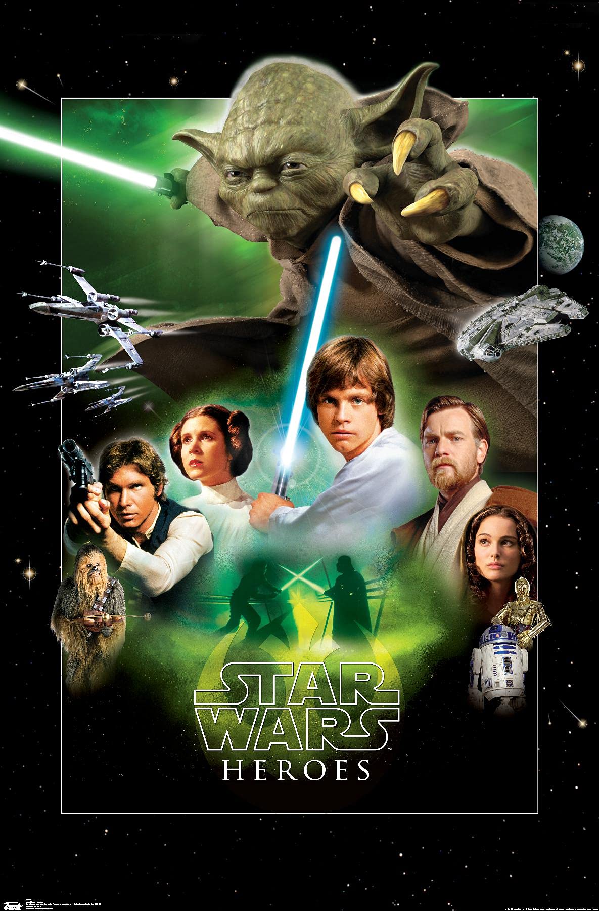 Amazon.com: Trends International Star Wars: Saga - Heroes Wall Poster ...