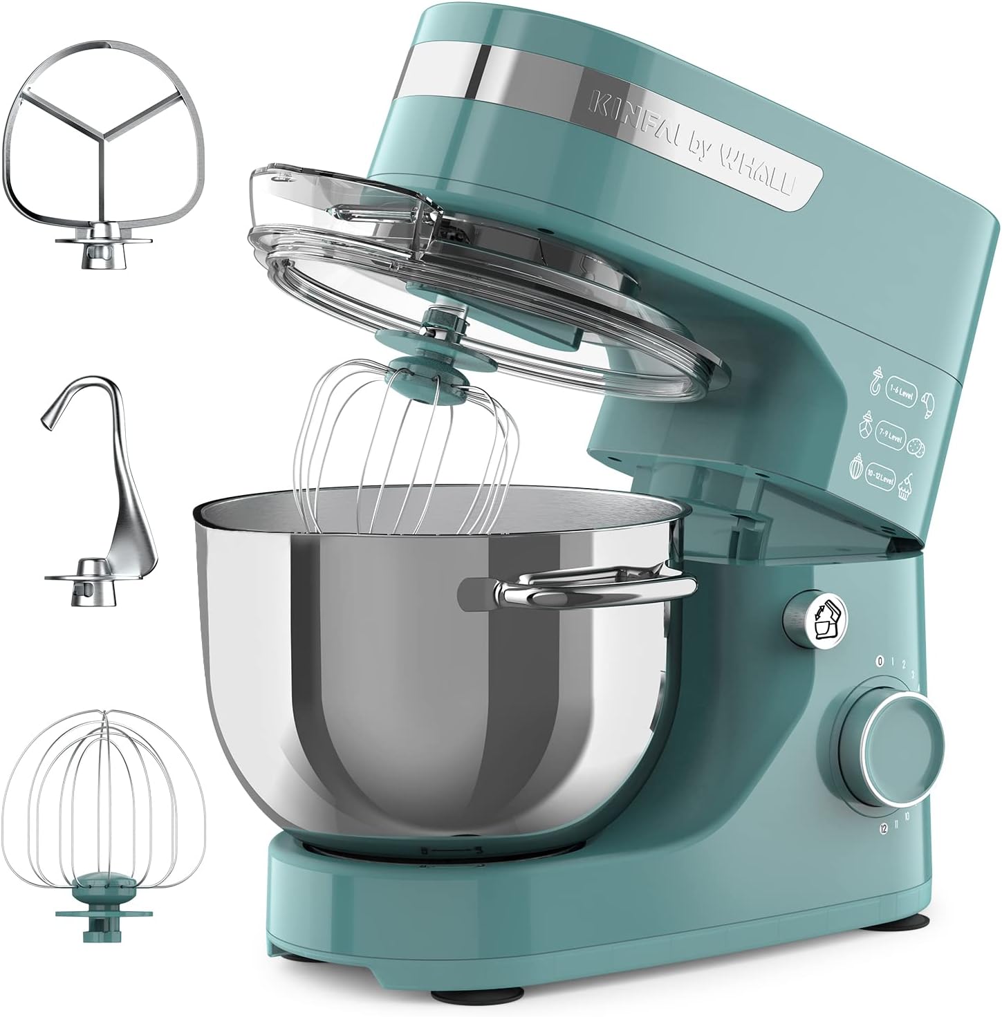 Amazon.com: Stand Mixer, whall 12-Speed Tilt-Head Kitchen Mixer,for ...