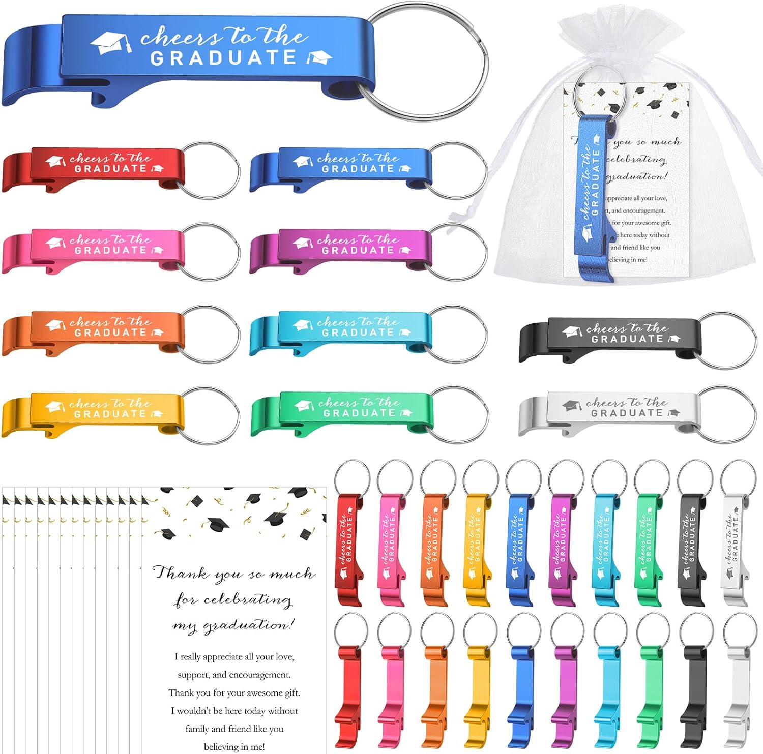 Amazon.com: Maxcheck 100 Set Graduation Party Favors Graduation ...