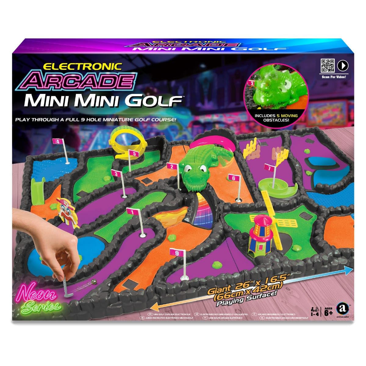Electronic Arcade Mini Golf Neon Series : Amazon.co.uk: Outlet