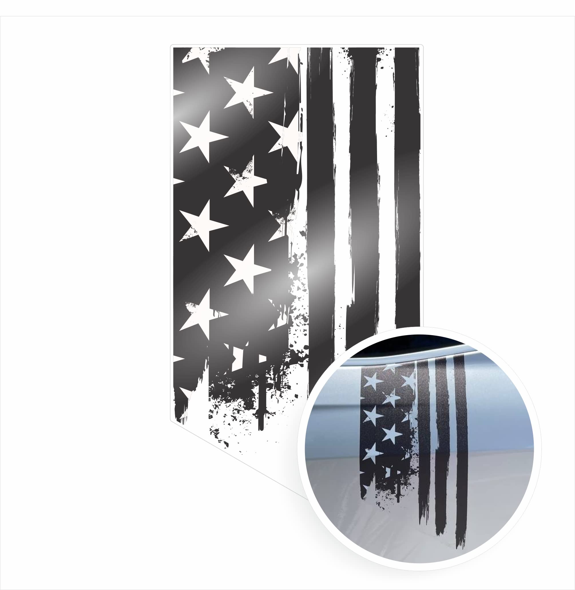 Large American Flag Vinyl Decals American Flag Dump Trucks Silhouette