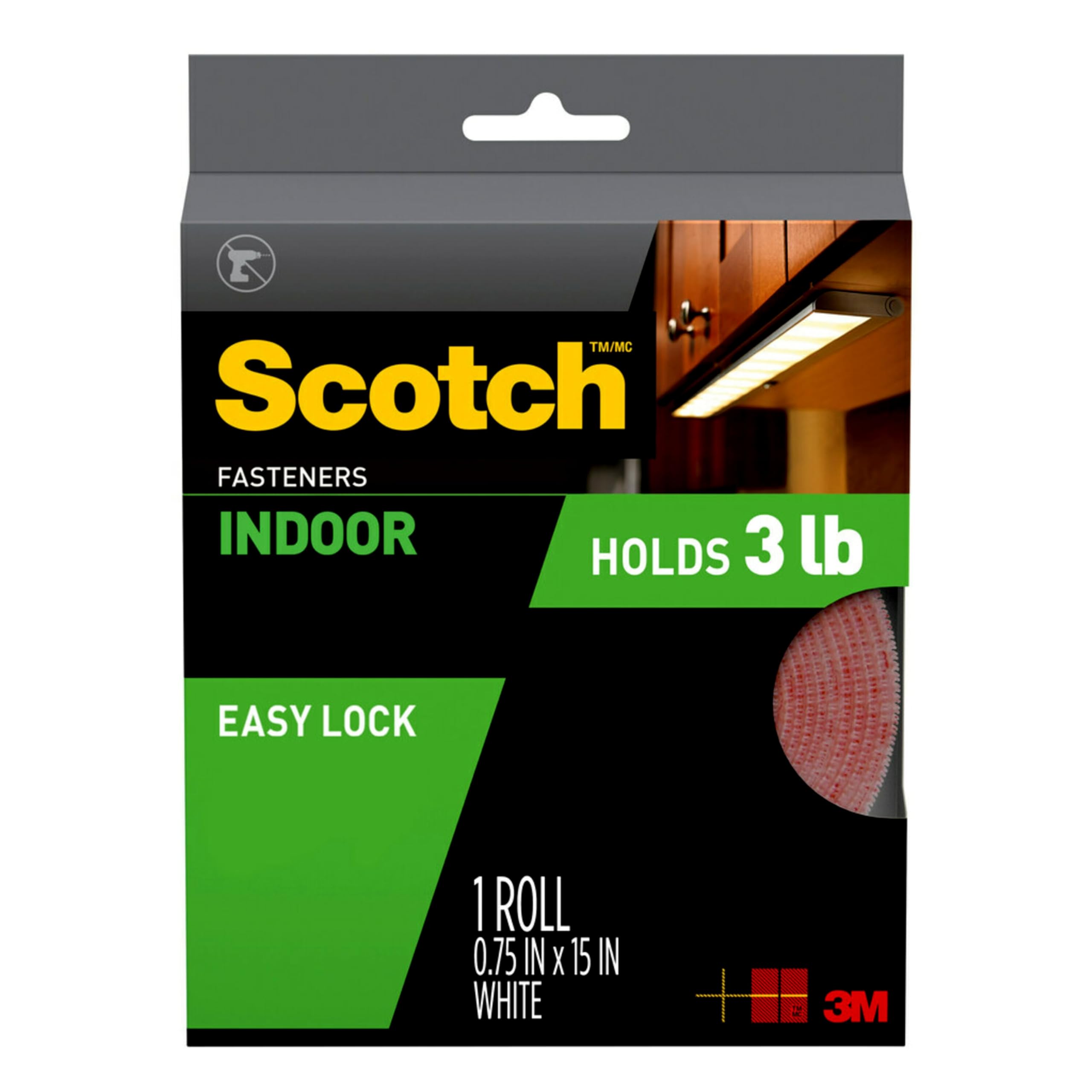 Amazon.com: Scotch Indoor Fasteners, 3/4 in x 15 ft (19,0 mm x 4,57 m ...